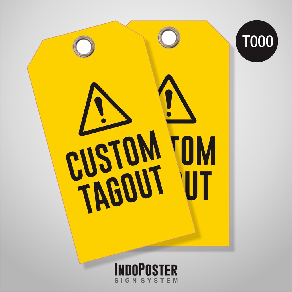 Tag Out LOTO PVC Safety K3 ANSI ISO Custom Request Design | Shopee Malaysia