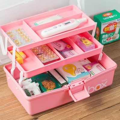 🔥 HOT ITEM 🔥 READY STOK portable double layer storage tool box box ...