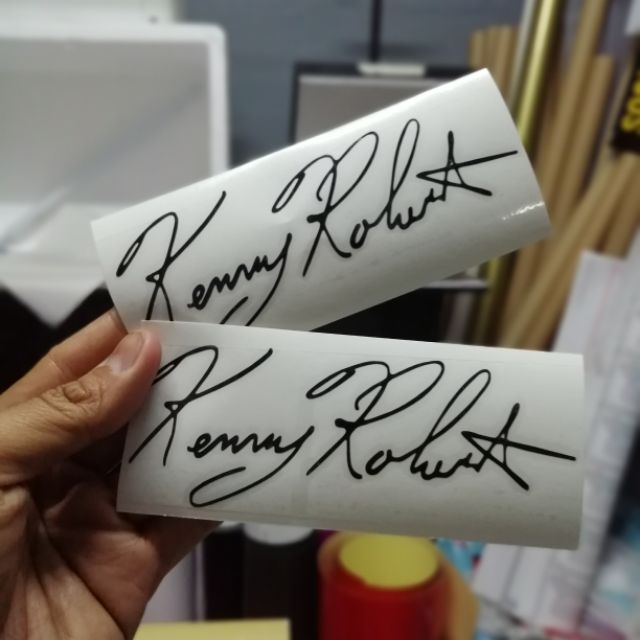 Sticker KENNY ROBERTS SIGNATURE | Shopee Malaysia