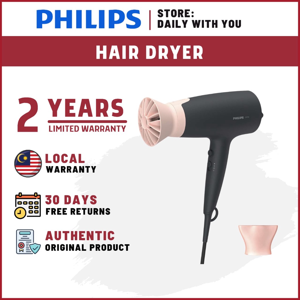 (Ready Stock) Philips 3000 Series Hair Dryer BHD300/BHD340/BHD350 BHD351/BHD360/BHD510 | Shopee ...