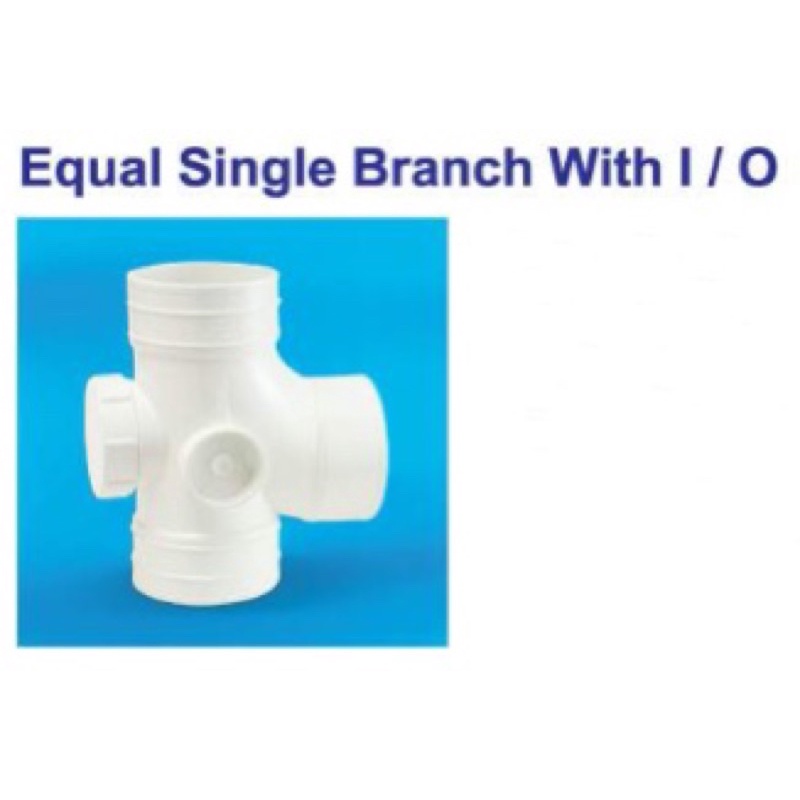 110mm Upvc Equal Single Branch Tee With Inspection Opening I/O 4" 100mm ...