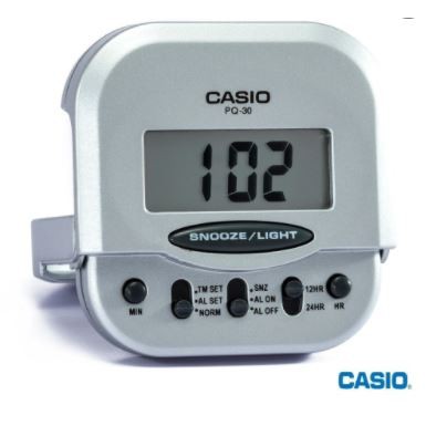 CASIO ORIGINAL DIGITAL CLOCK WAKE UP TIMER DAILY ALARM SNOOZE PQ-30-8 ...
