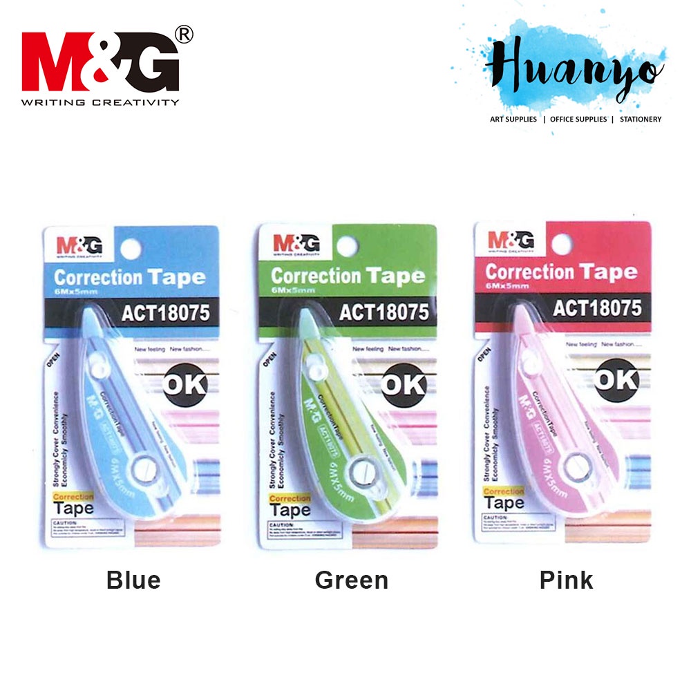 M&G Correction Tape 6 Meter X 5MM (ACT18075) | Shopee Malaysia