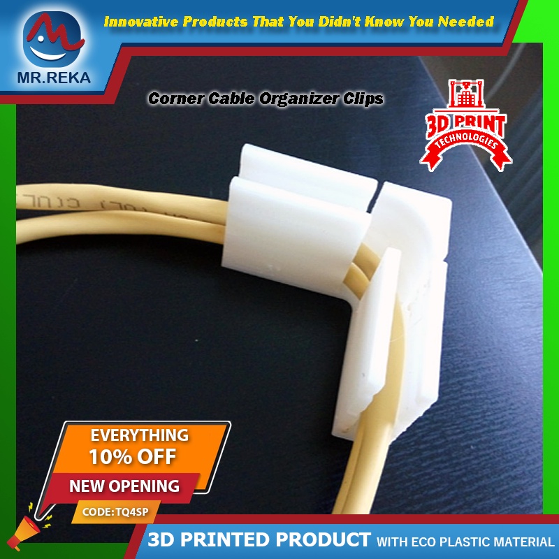 Corner Cable Organizer Clips Cable Management | Shopee Malaysia