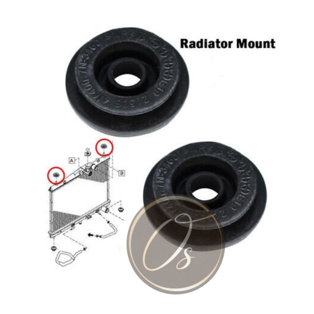 Nissan Radiator top mounting Bush rubber upper ring Sentra Latio Livina ...