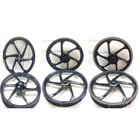 100% Original HLY Yamaha 5XK 125Z Y125 Y125Z Y125ZR Racing Sport Rim + Bearing + Bush (6 Batang ...