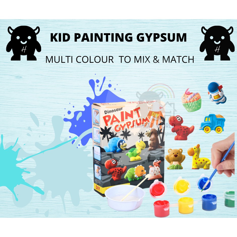 Painting diy gypsum Colouring experiment for kids experiment toys ...