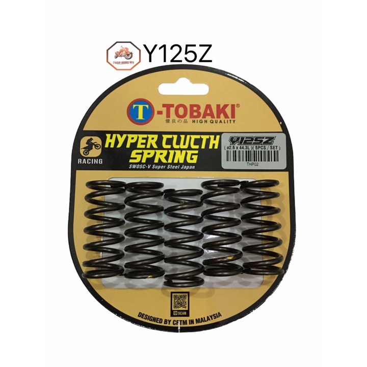 HYPER CLUTCH SPRING RACING TOBAKI (5 SPRING)FOR EX5/DREAM/RS-150/SRL ...
