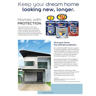 18L ICI DULUX Weathershield Exterior Wall Paint 7 Years Protection ...