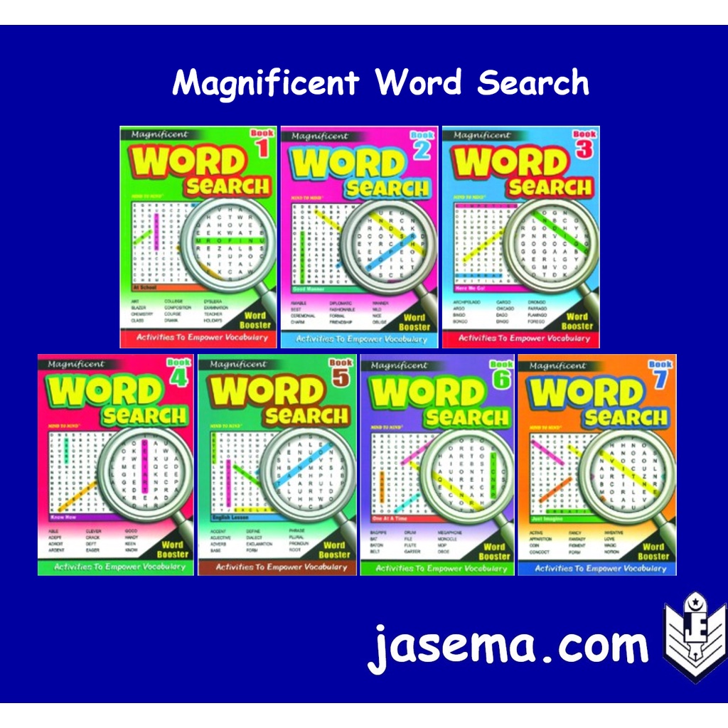 Magnificent Word Search Book 1-7 | Shopee Malaysia