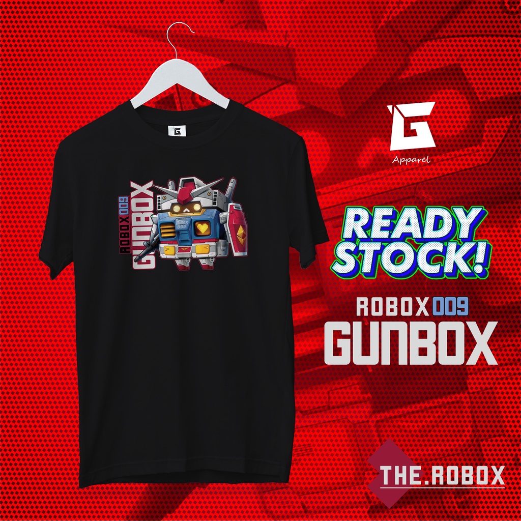 ROBOX - GUNBOX Cute GUNDAM T SHIRT DESIGN 100% Cotton Front/Back ...