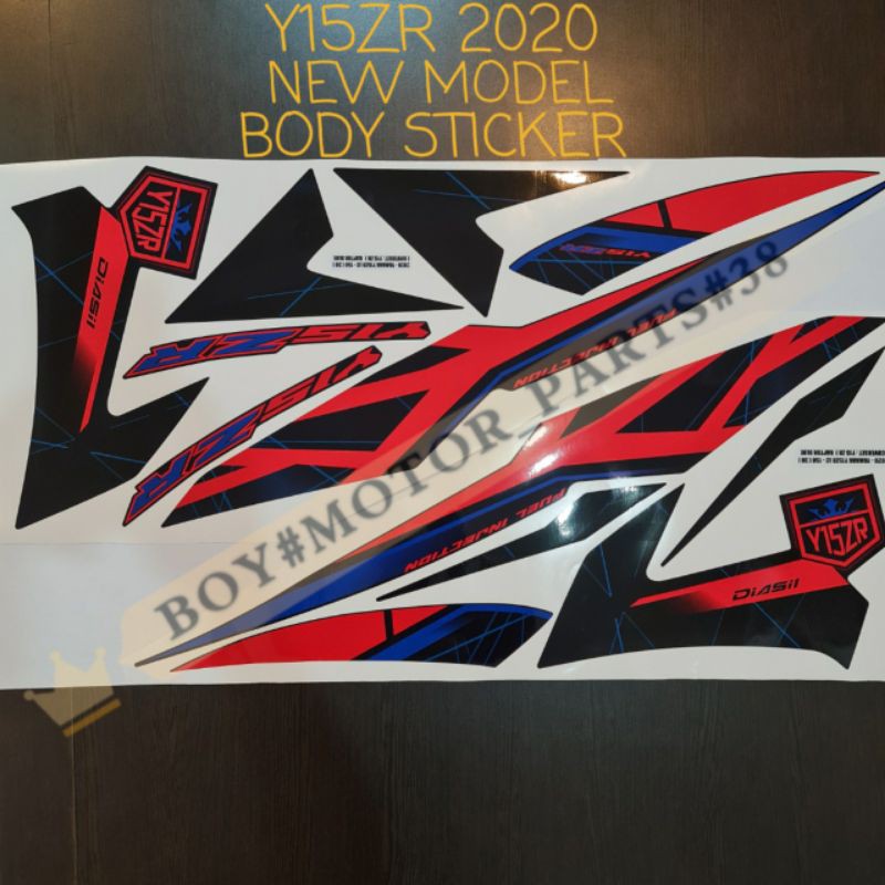 Y15 Y15ZR LC150 2020 BODY STICKER STRIPE ( 30 ) NEW MODEL ( 9 COLOUR ...