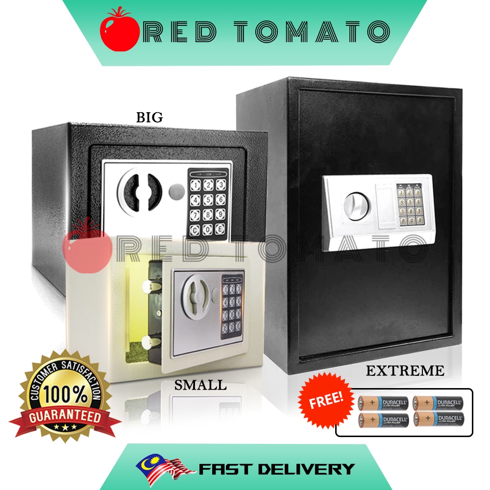 RED TOMATO 15KG Premium Safety Box Home Office Hotel Safe Box Money Box Security Box Peti ...