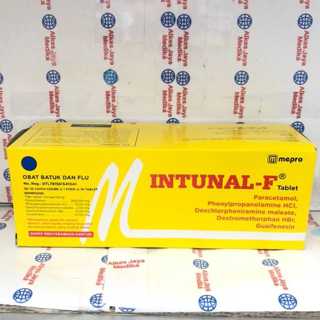 Intunal Forte Box Contents 10 Strips @ 10 Tablets - Cold Cough ...