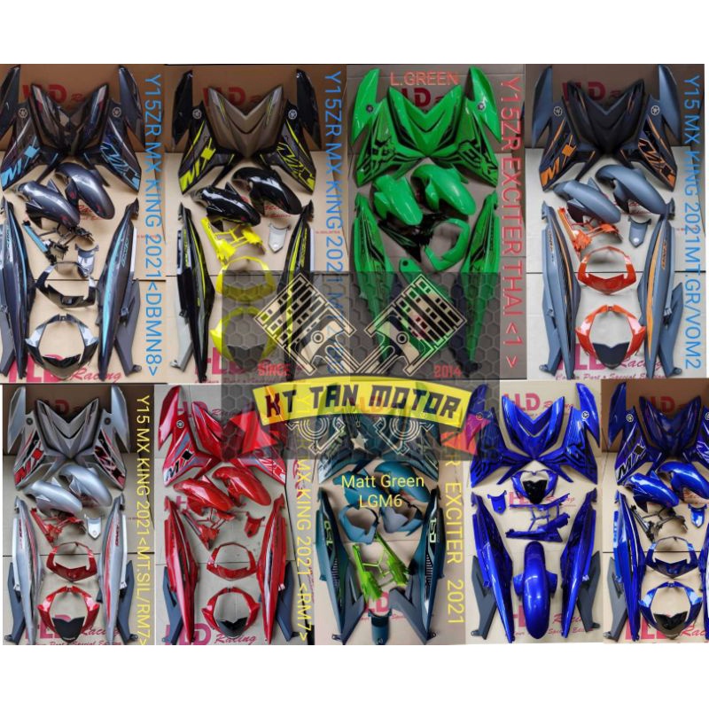 HLD Racing Coverset Y15ZR V2 Exciter/MX King/Sniper/Movistar | Shopee ...