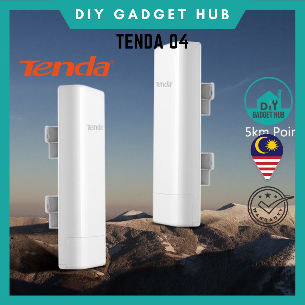 Tenda O4 V2 Outdoor Wireless AP 5KM Long Distance Point to Point ...