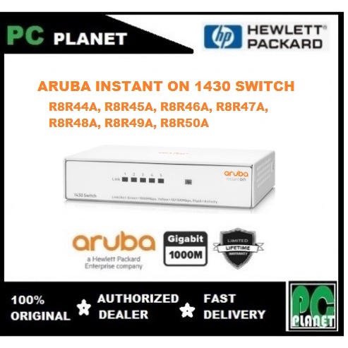 HPE ARUBA INSTANT ON 1430 SWITCH ( P/N: R8R44A, R8R45A, R8R46A, R8R47A ...