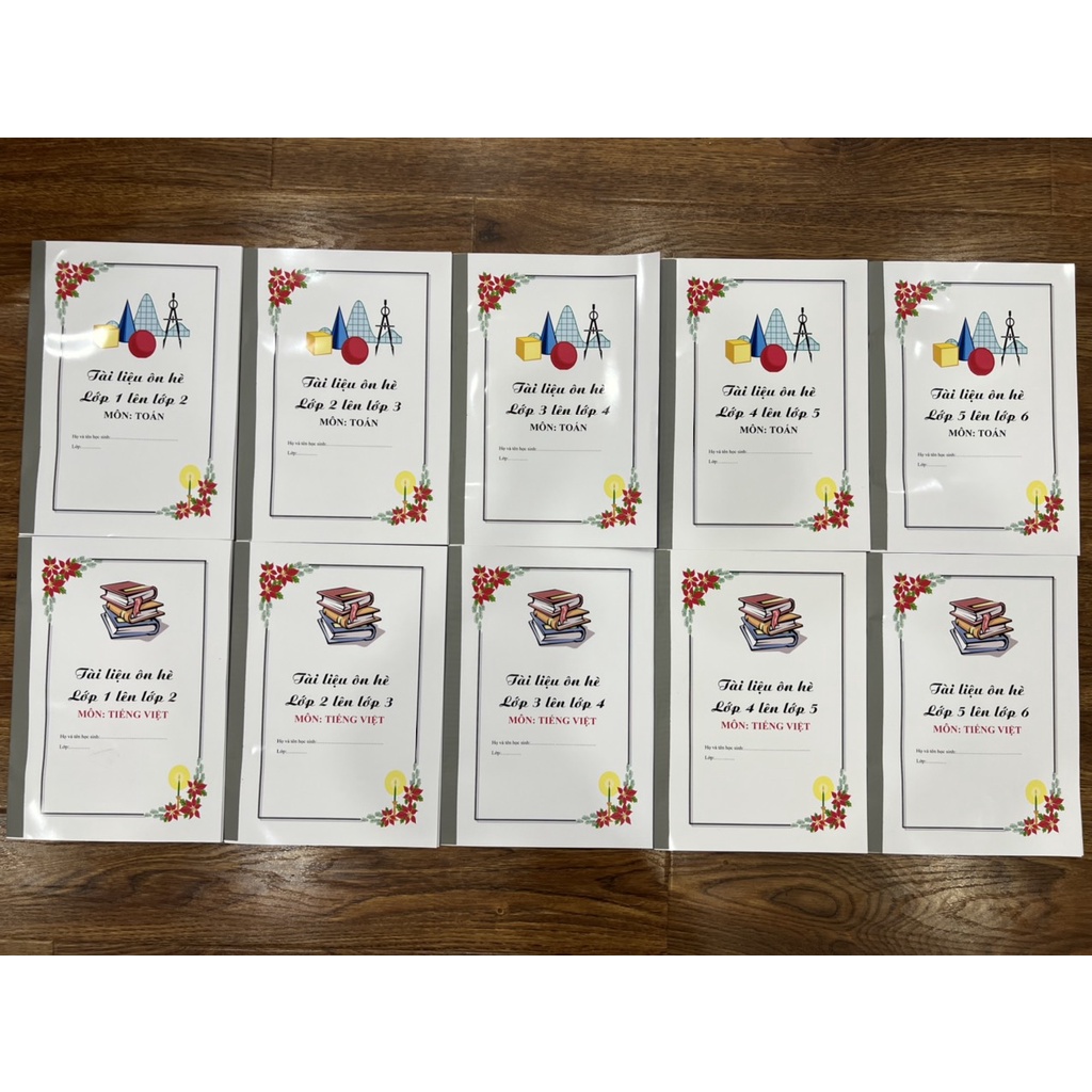 Summer Review Documents For Children From Grades 1 To 6 Grades In Math ...