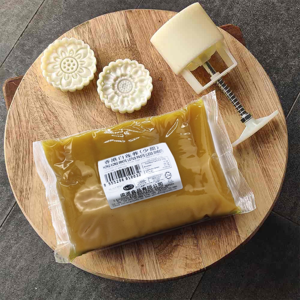 梁賢 Leong Yin Premium Lotus Paste H.K White Lotus Paste/Mooncake Filling ...