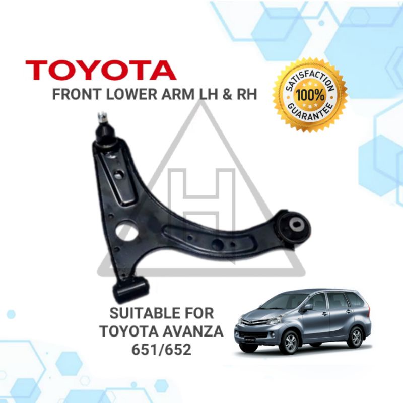 LOWER ARM FRONT RH&LH TOYOTA AVANZA 1.3/1.5 F651,652 (2012-2021 ...