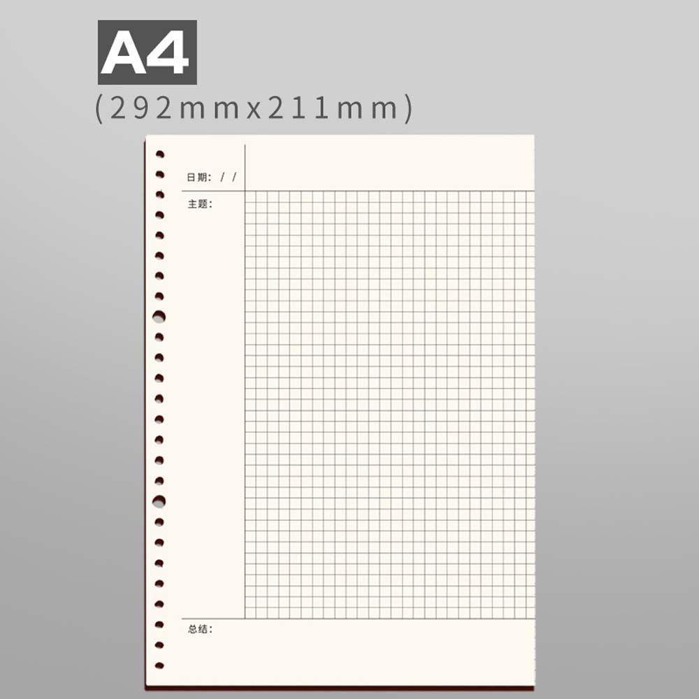 SWEETJOHN A4 A5 B5 Loose Leaf Notebook Cornell Line Page Planner Inner ...