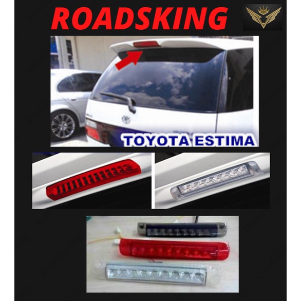 TOYOTA ESTIMA ACR50 REAR SPOILER LED BRAKE LIGHT RUNNING SIGNAL LED ...