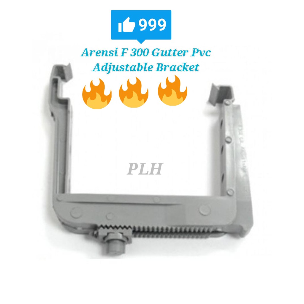 ARENSI F300 Gutter Pvc Adjustable Bracket Salur Air Bracket Boleh ...