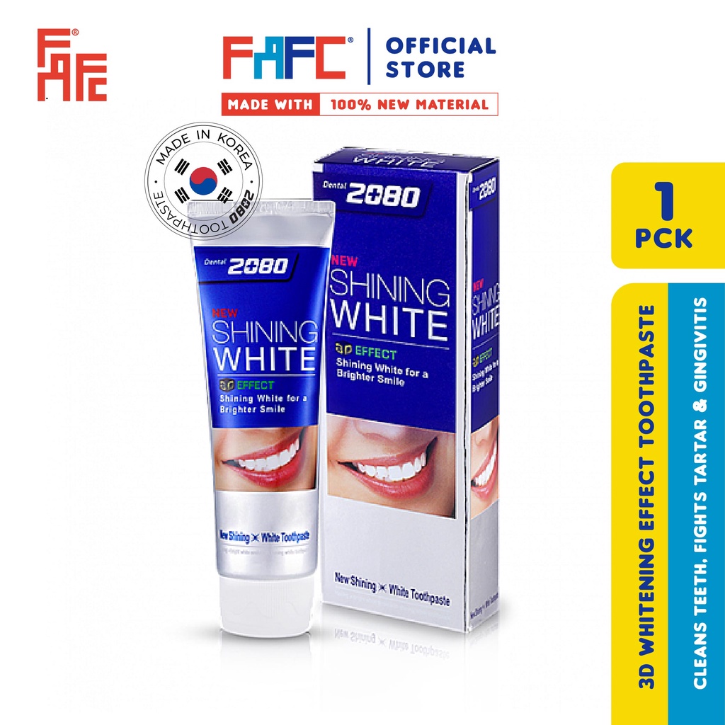 2080 Dental Clinic 3D Shining White Toothpaste (100g) | Shopee Malaysia