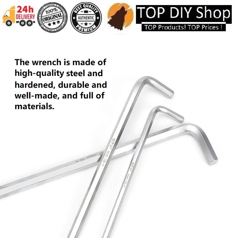 🔥EXTRA LONG🔥9pcs High Quality Allen Key Set Elenkey Tool Set Wrench Set ...