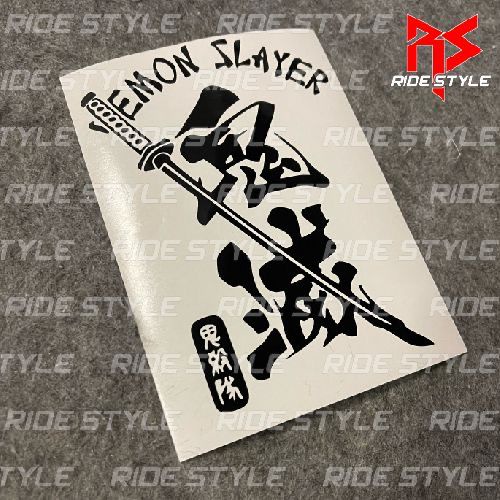 Demon Slayer Car Sticker Windscreen Side Body Car Decal Sticker Kereta ...