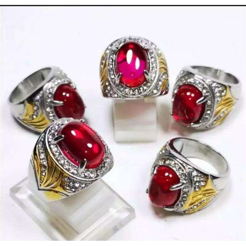MERAH Cheapest Siamese ruby ring for men in Bangkok1 | Shopee Malaysia