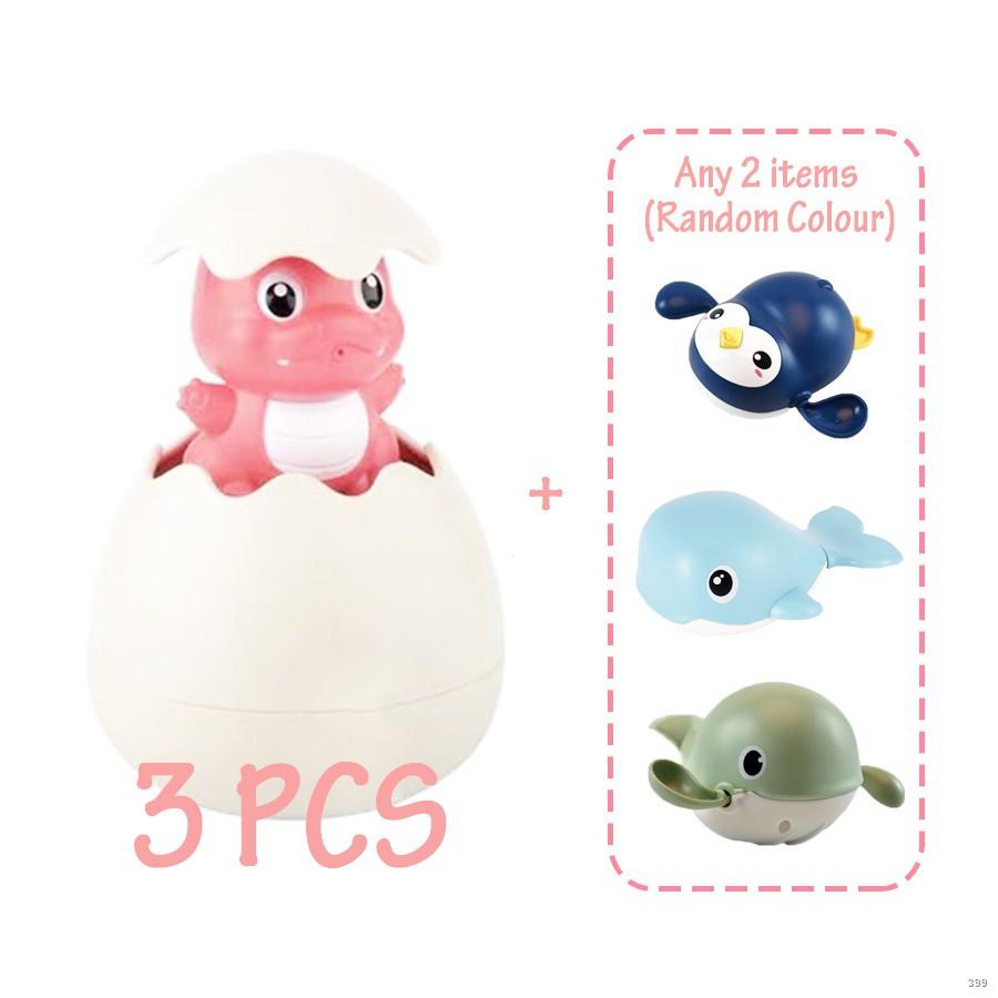 ☞۞Baby bath toy swim chick whale penguin dinosaur Tub Floating Windup ...