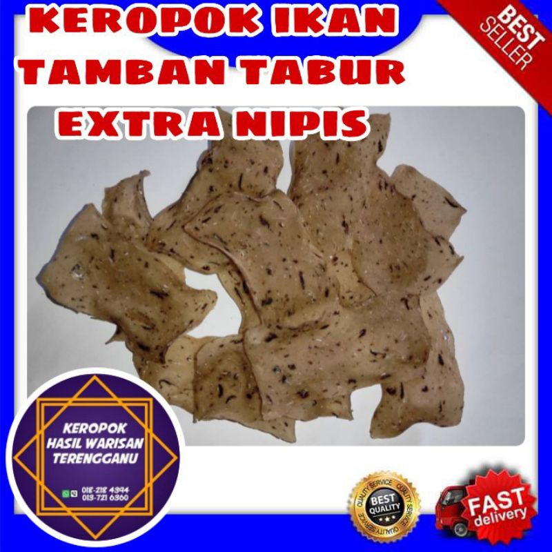 (1kg)keropok ikan tambang syiling/skeleng/bulat/panjang/lidah ayam asli ...