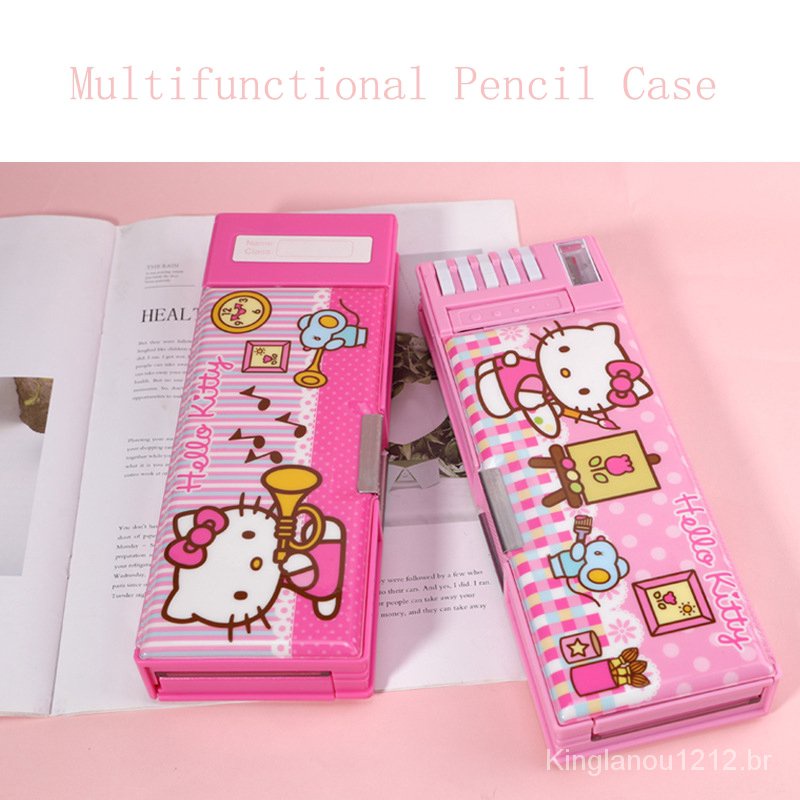 Multifunctional Plastic Pencil Case With Cute Hello Kitty ...