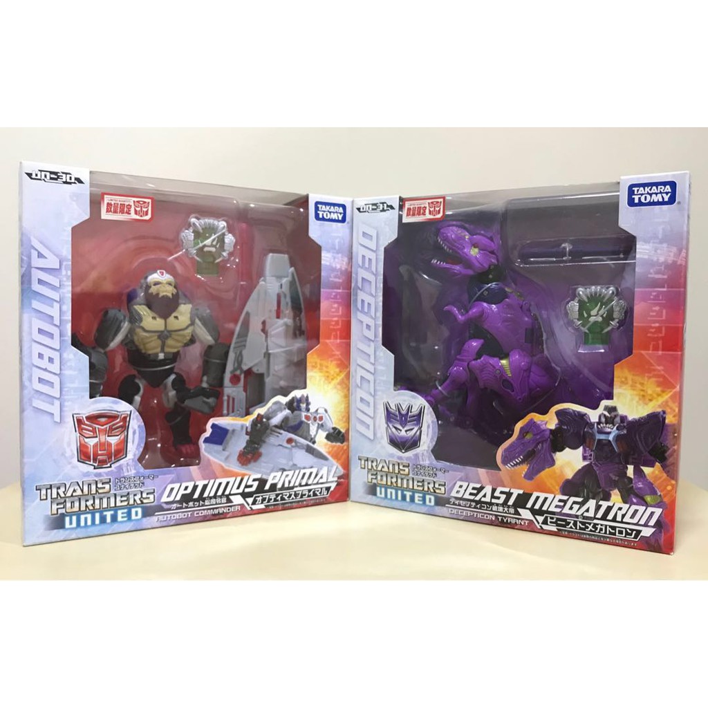Takara Tomy Transformers United UN-30 Optimus Primal & UN-31 Beast ...