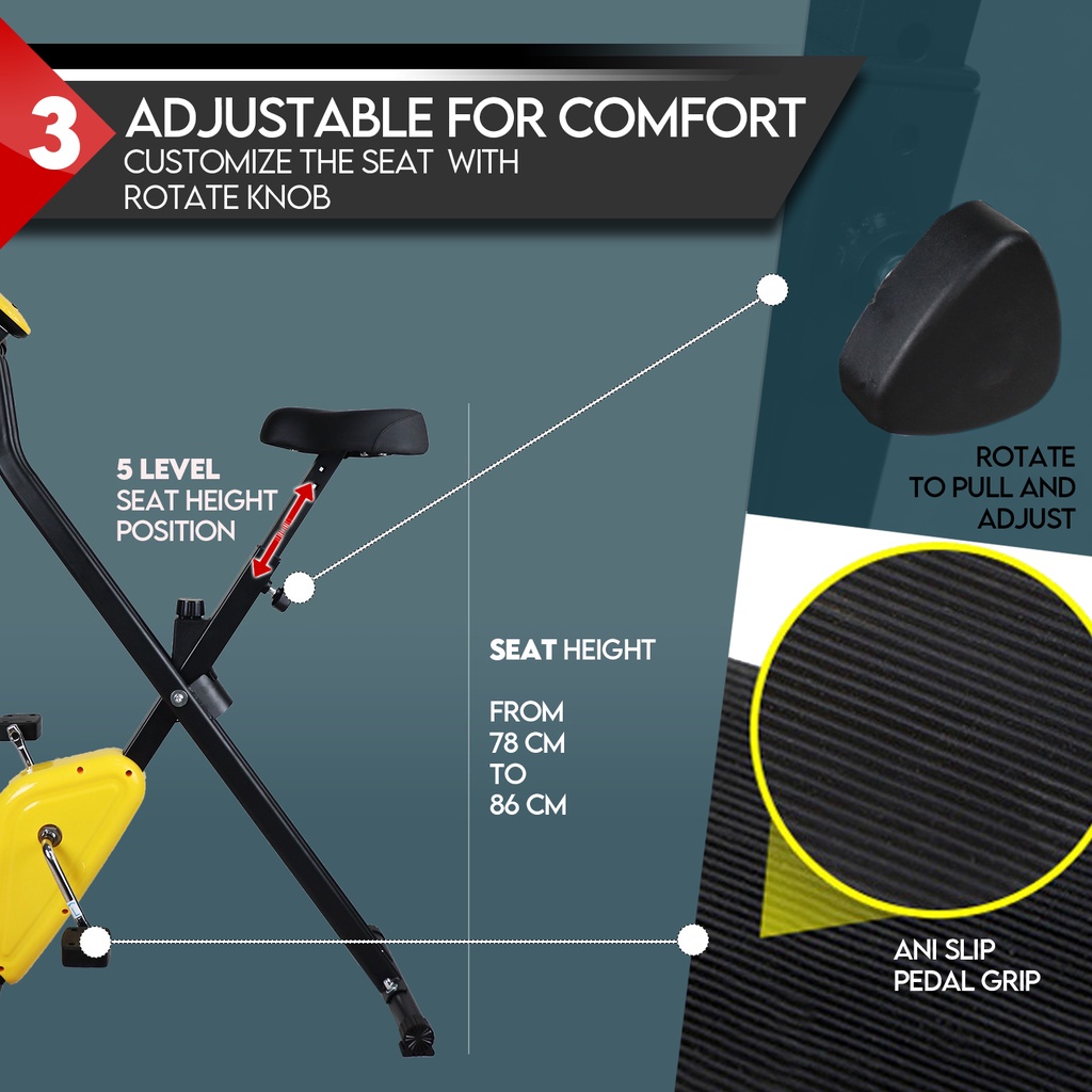 Clearance Vigor Fitness Home Fitness Exercise Cardio Bike X-Bike ...