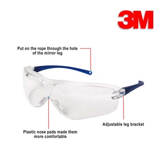 3M 10434 Virtua Sport Safety Eyewear Anti-Fog Lens Goggle Clear Keselamatan Cermin Mata | Shopee ...