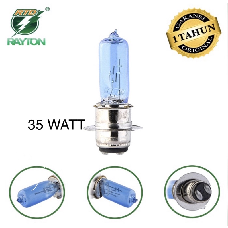 Original RAYTON RTD MOTORCYCLE HEADLIGHT H6 XENON 35 WATT | Universal ...