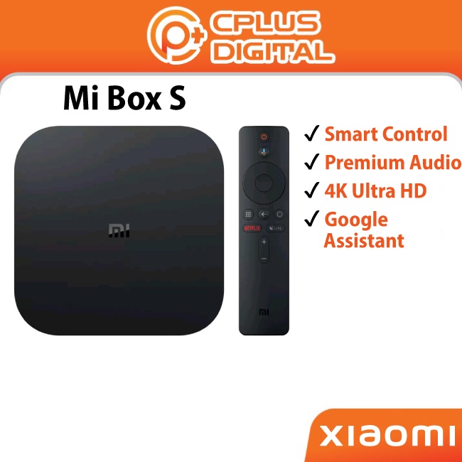 Xiaomi Mi Box S 4K HDR Android TV Box With Google Assistant Media ...