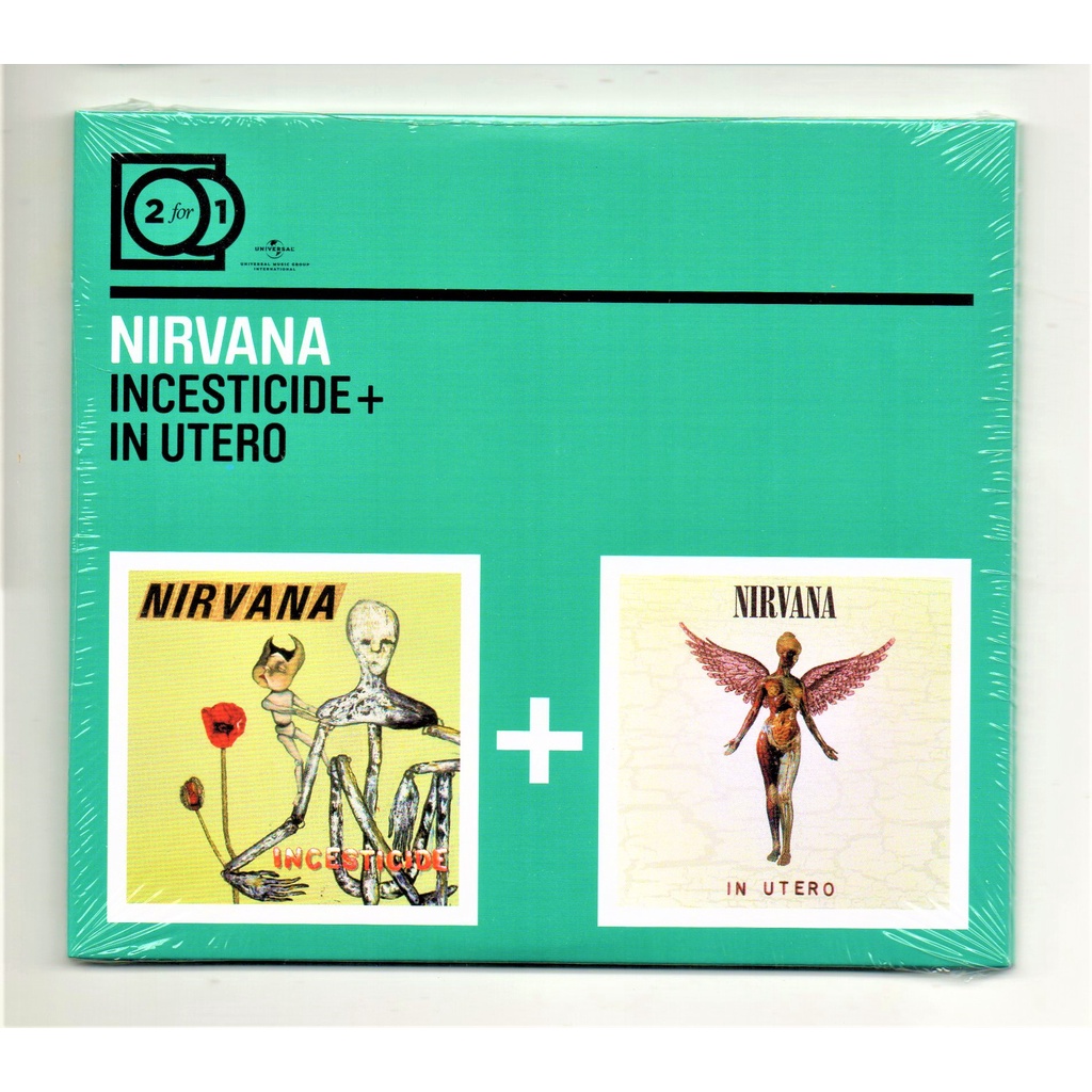 Nirvana - Incesticide & In Utero ( 2 for 1 Digipack CD ) ( 2 CD ) EU ...