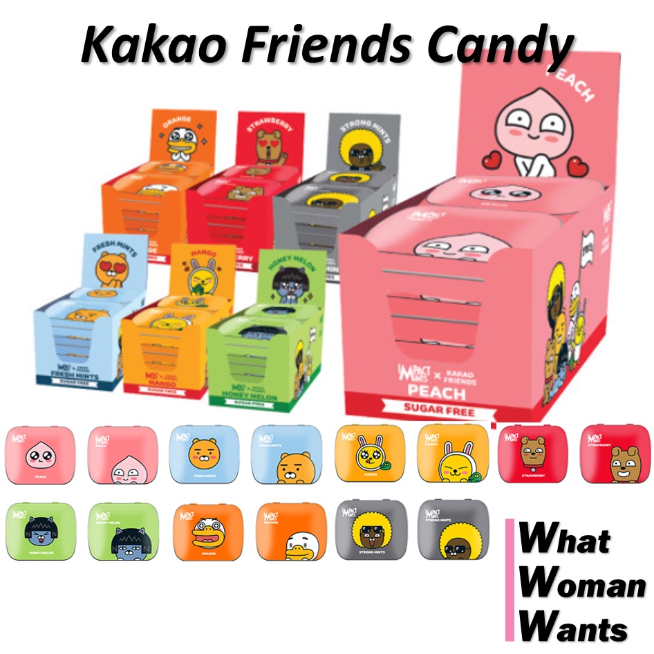 [Kakao Friends] Mint Sugar-Free Candy (with Free-gift) Korean Kakao ...