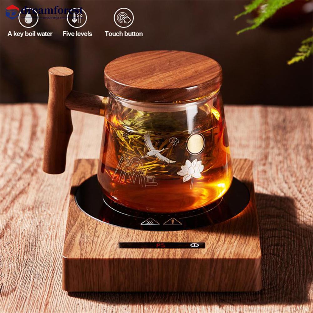 DREAMFOREST 200W Cup Heater Mug Warmer 5 Gear 100C Heating Coaster ...