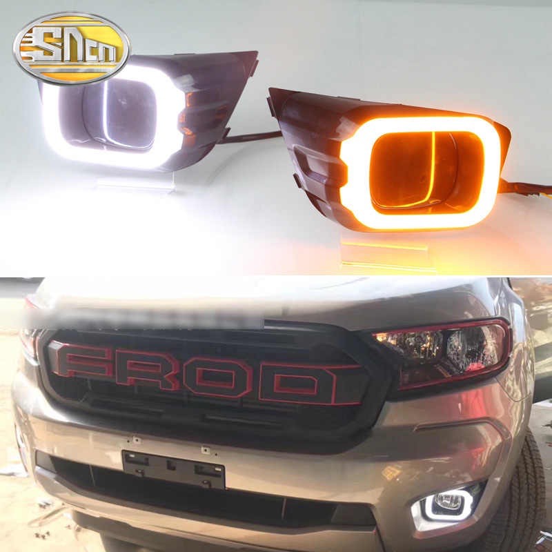 ford ranger t8 fog lamp cover with led day light and sinal lamp led ...