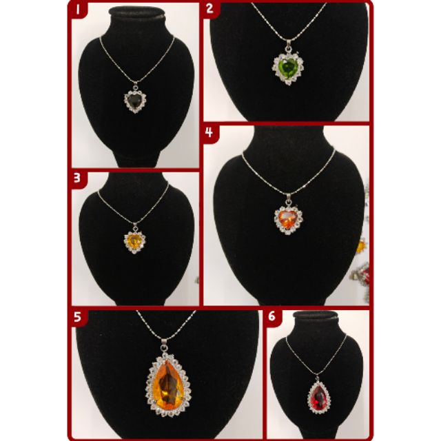 Buah rantai kristal & rantai 18k plated | Shopee Malaysia