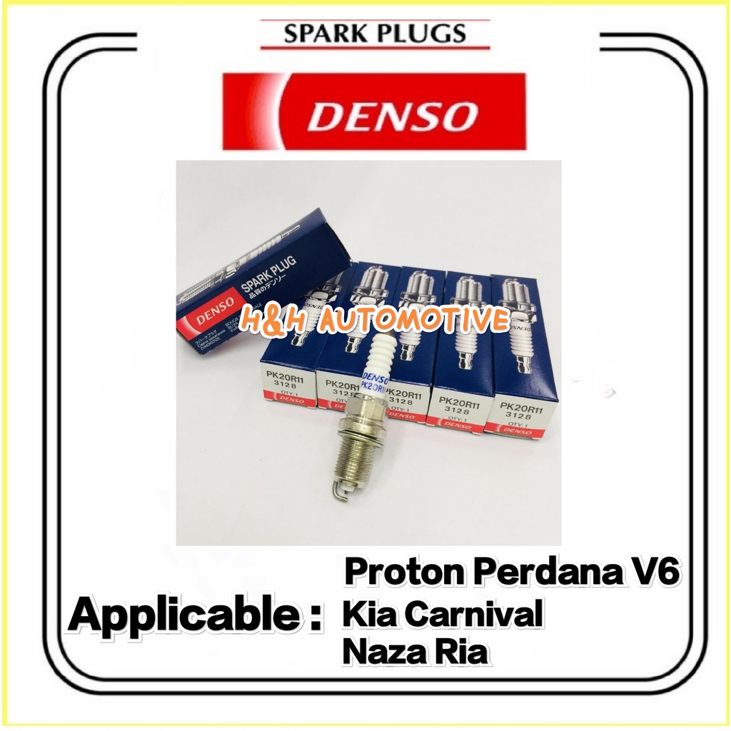 Denso Platinum Spark Plug PK20R11 for Proton Perdana v6 / Kia Carnival ...