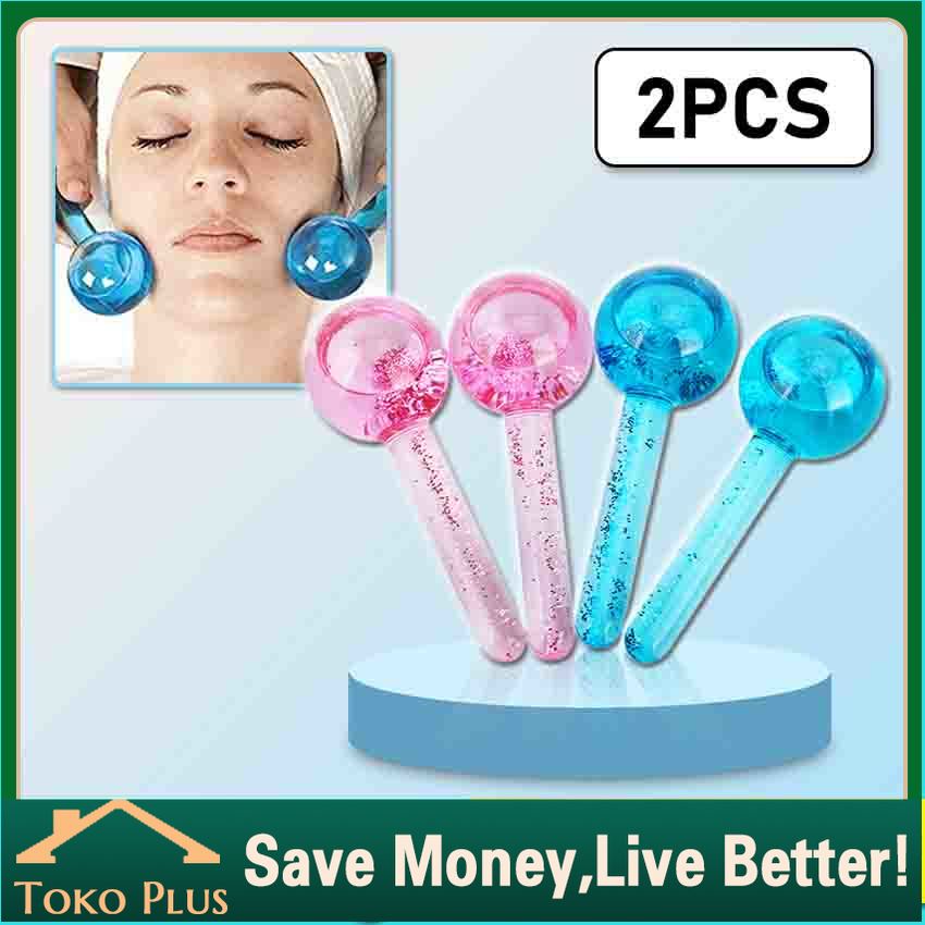 2pcs Set Ice Globes Globe Roller Haluu Essentials Facial Massage Tool