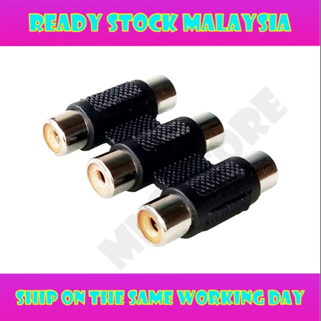 RCA EXTENDER SESUAI UNTUK MENYAMBUNG AV CABLE | Shopee Malaysia