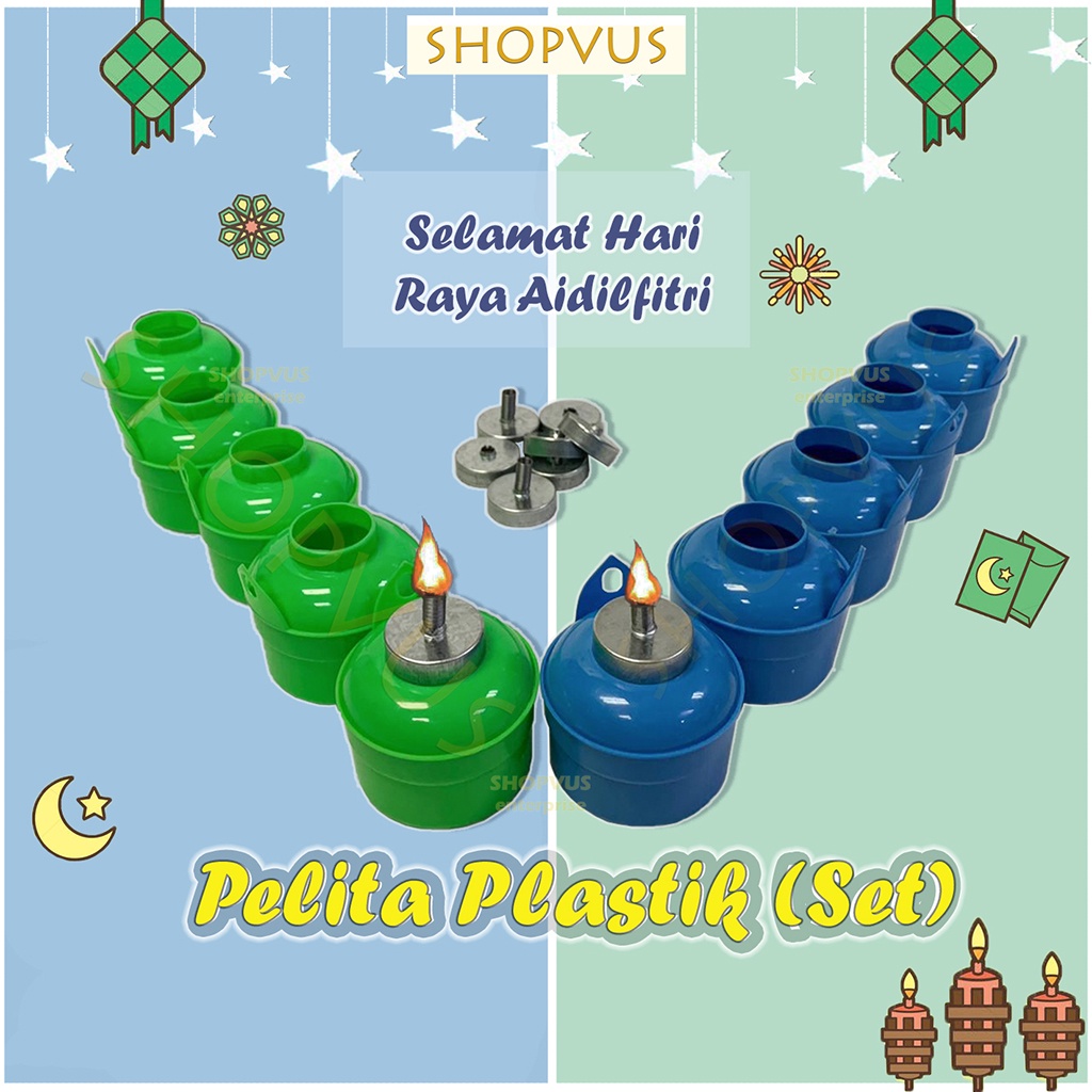 [Ready Stock] 10IN1 Pelita Plastik Set / Pelita Api / Pelita Lampu ...