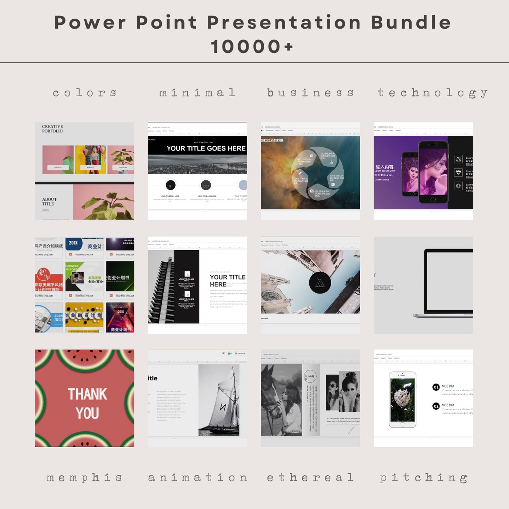 PowerPoint Presentation Templates Bundle - Premium Design, Animated ...