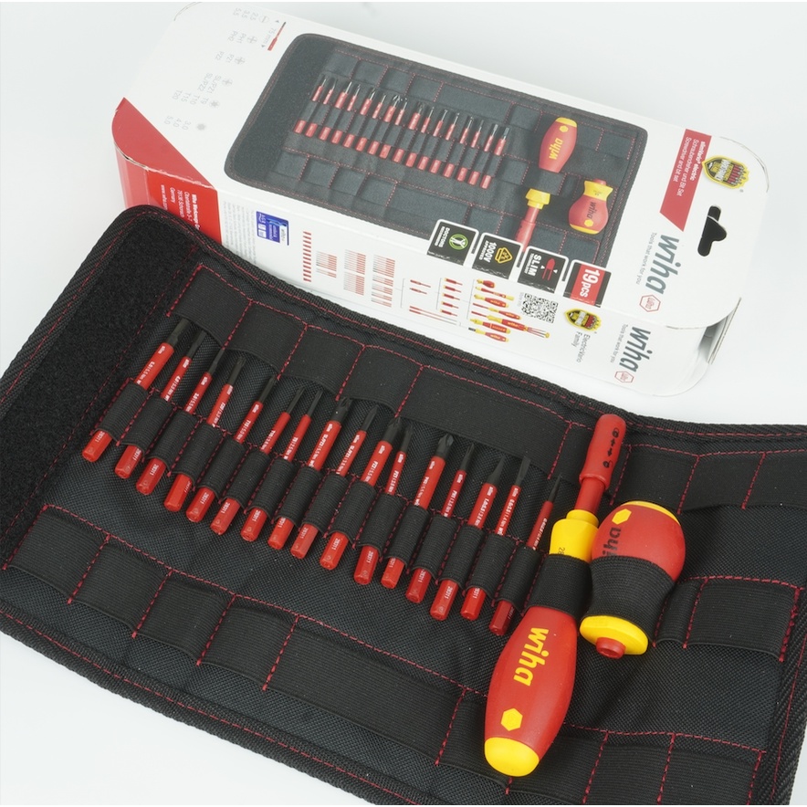 Wiha Screwdriver Set 18 Pieces Slim Tip VDE No.41231 Electrical ...